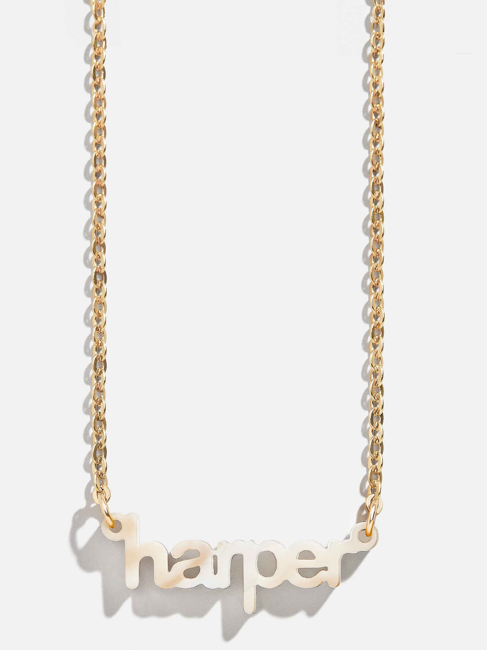 Acrylic Custom Nameplate Necklace – Customizable nameplate necklace ...