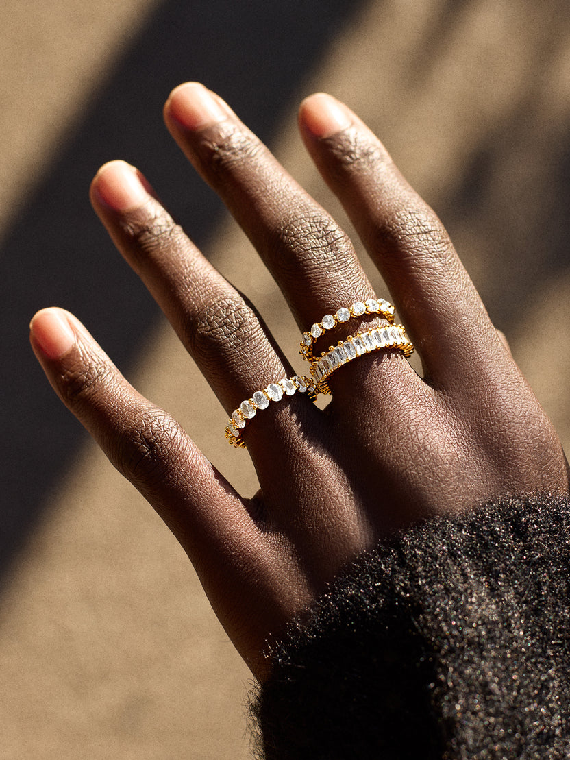 Alidia Stacking Gemstone Ring Collection | BaubleBar