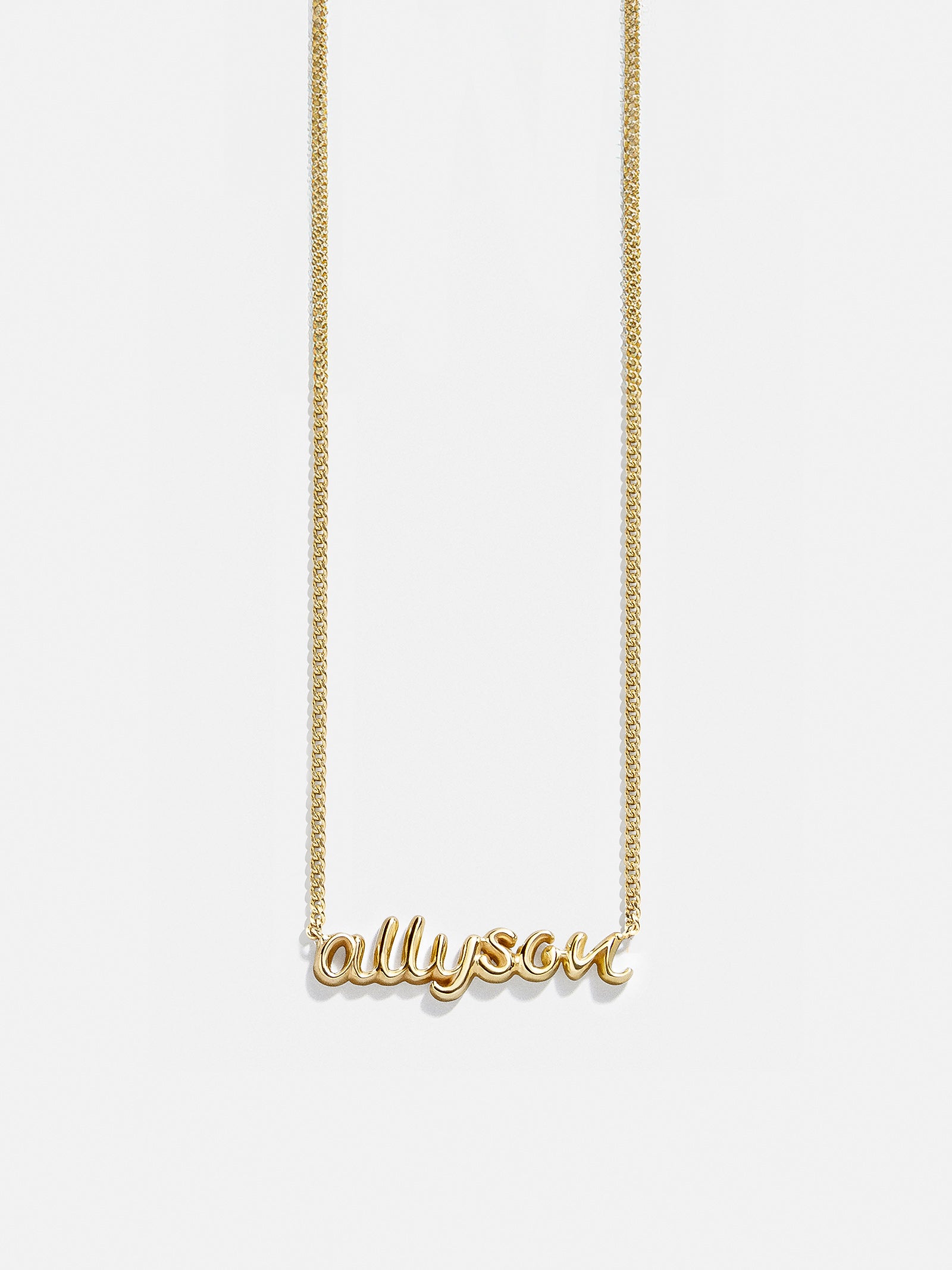 14K Gold Custom Nameplate Necklace - 3D Script – Ends Sunday: Enjoy 20% ...