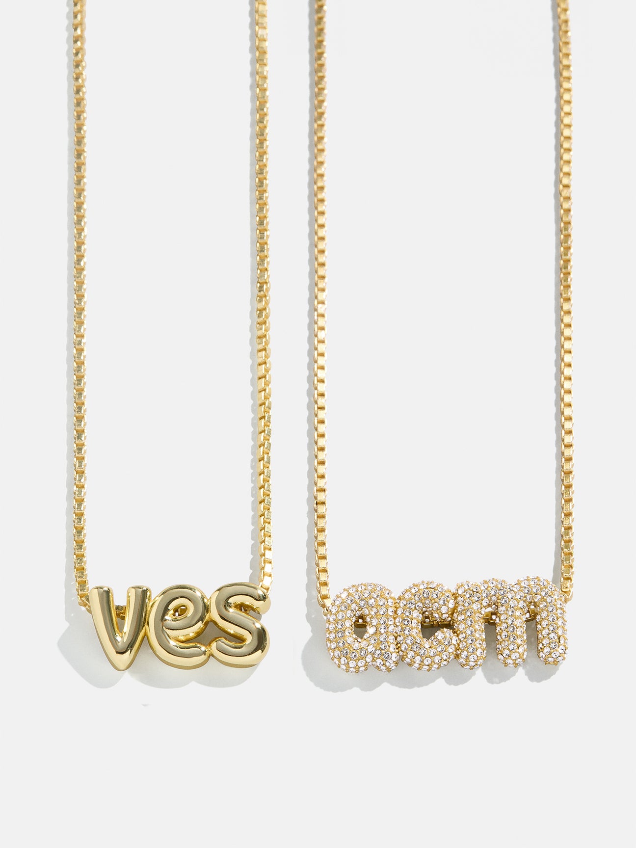 Bubble Custom Monogram Necklace – Bubble custom necklace – BaubleBar