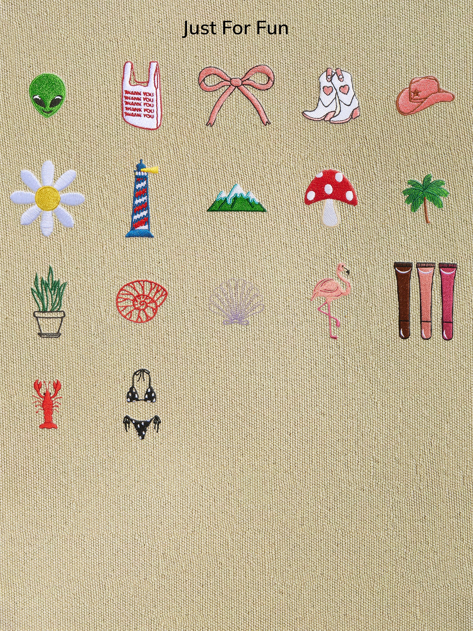 Medium Custom Icon Tote - Medium – Hand select 5 icons to personalize ...