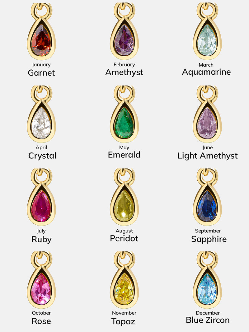 Birthstone Cluster Charm - Ruby – Create your own charm necklace – BaubleBar