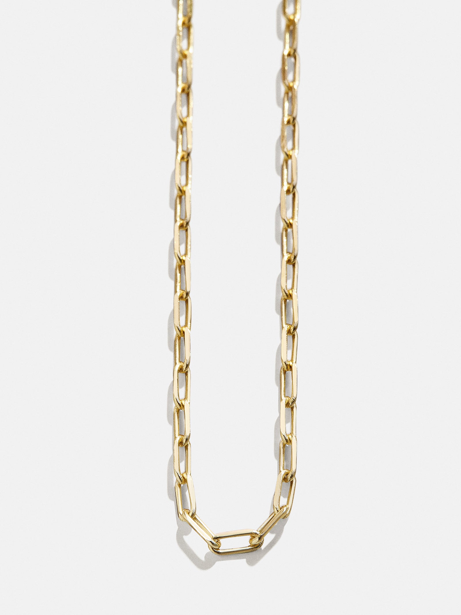 Cluster Charm Necklace Chain - Gold Paperclip Chain – Paperclip chain ...