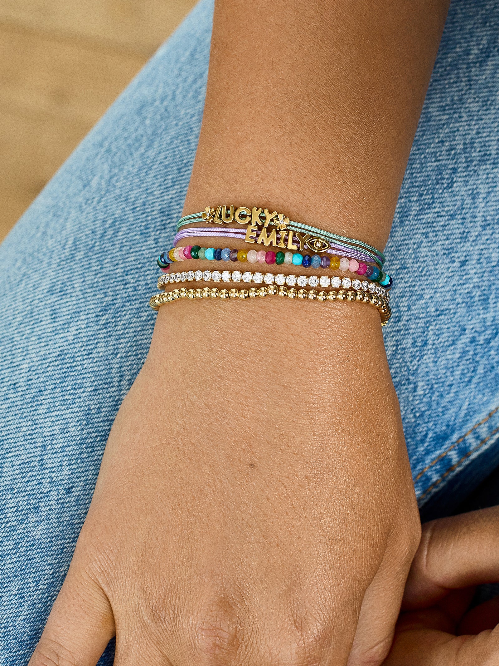 Custom Cord Bracelet - Light Blue – Get Gifting: Enjoy 20% Off – BaubleBar
