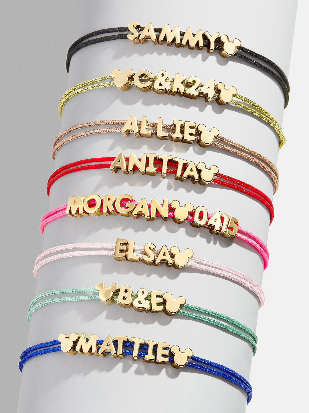 Disney Mickey Mouse Custom Cord Bracelet - Red – Disney customizable ...