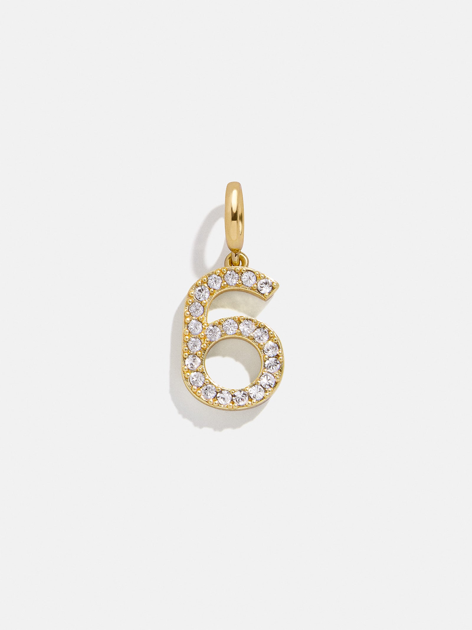 Pavé Number Cluster Charm - 6 – Create your own charm necklace – BaubleBar