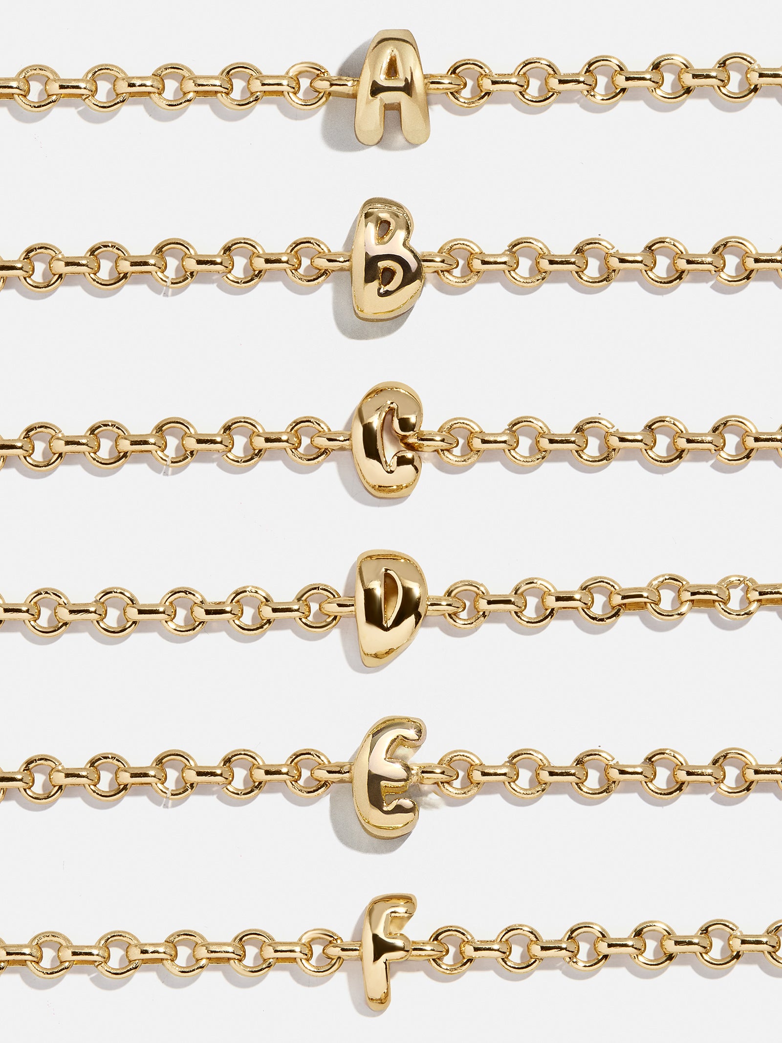 Bubble Initial Custom Chain Bracelet - Chain Bracelet – Enjoy an EXTRA ...
