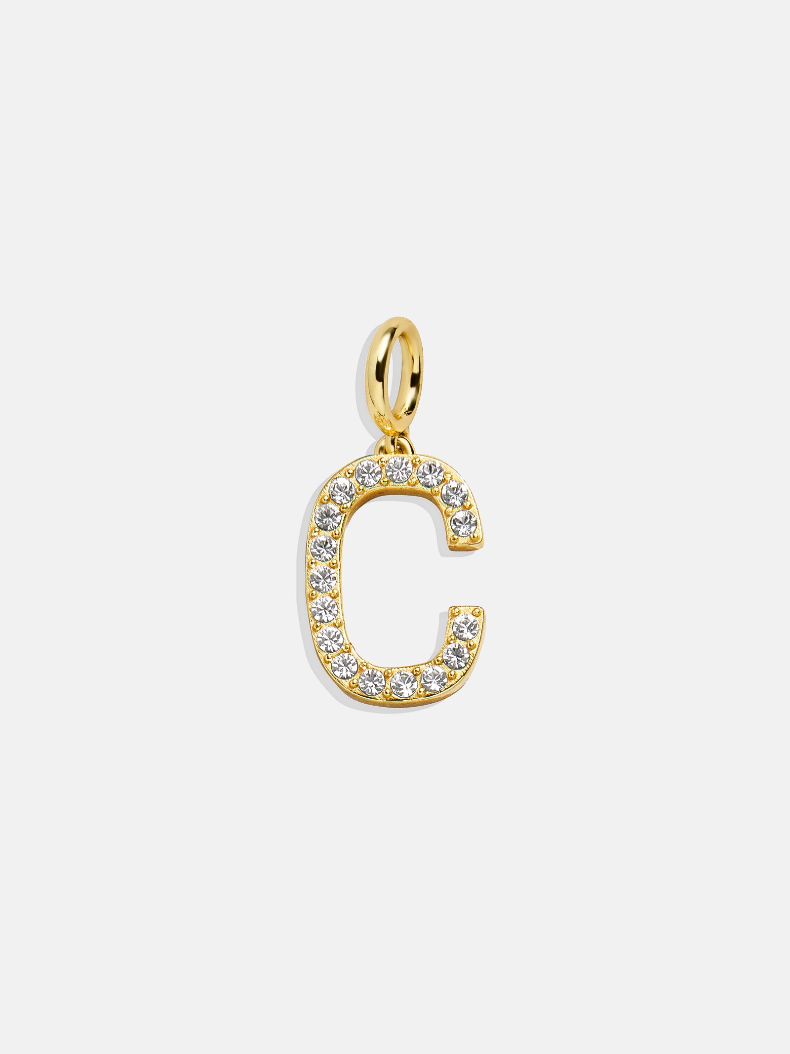 Pavé Initial Cluster Charm - C – Create your own charm necklace – BaubleBar