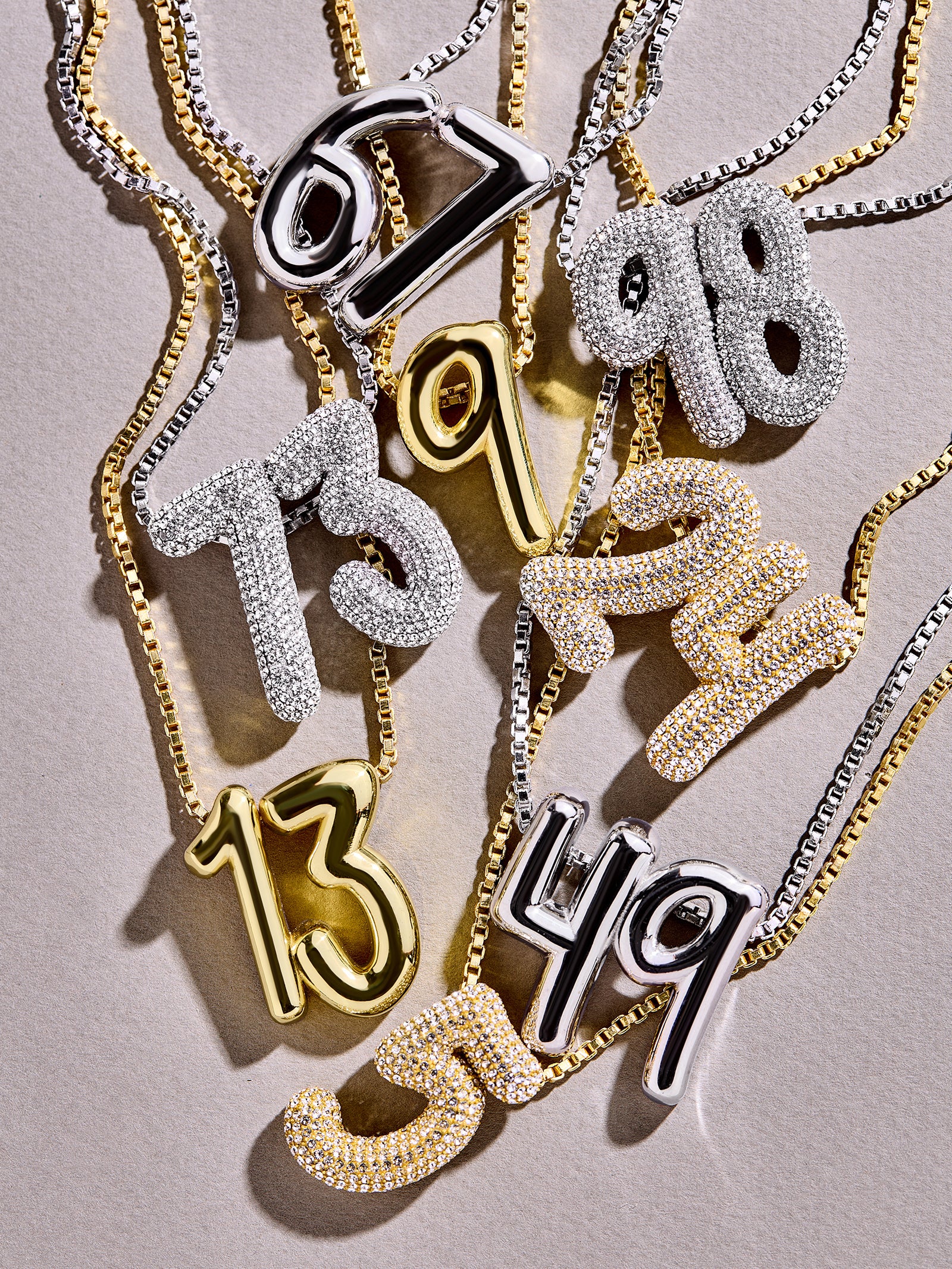 Lucky Number Bubble Necklace – Custom number necklace – BaubleBar