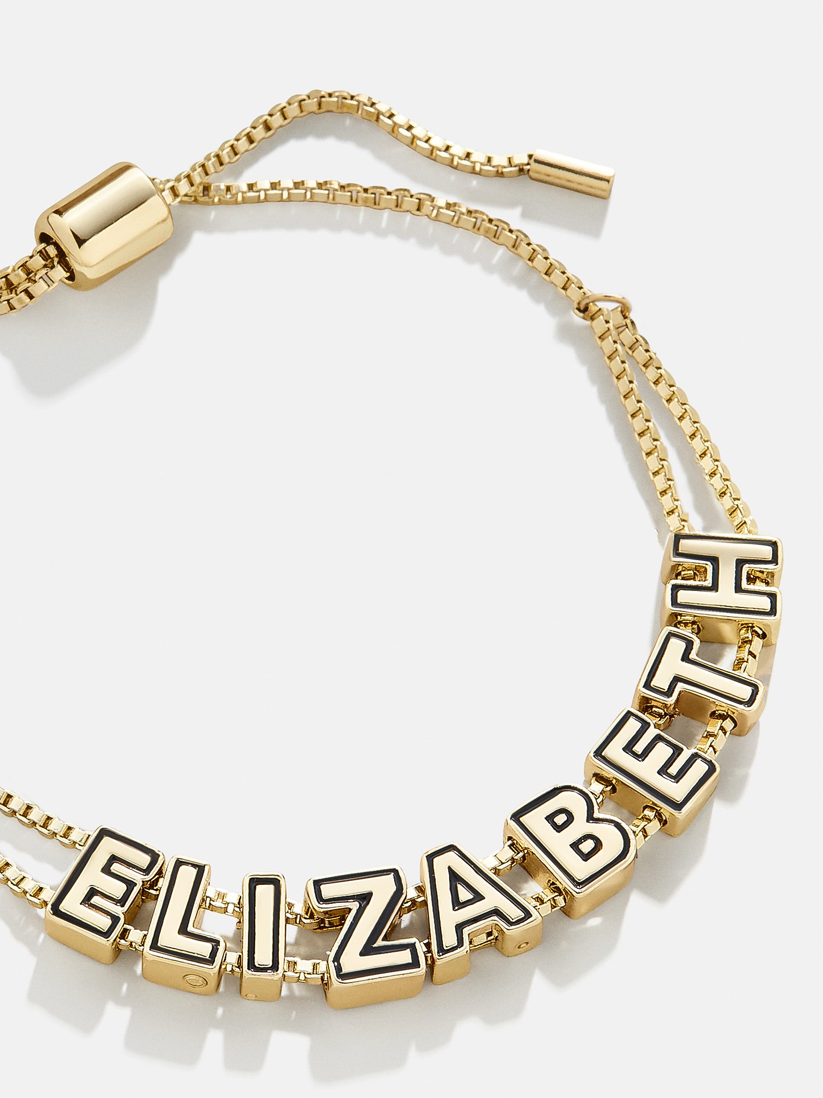 Mini Custom Slider Bracelet - Black – Customizable bracelet – BaubleBar