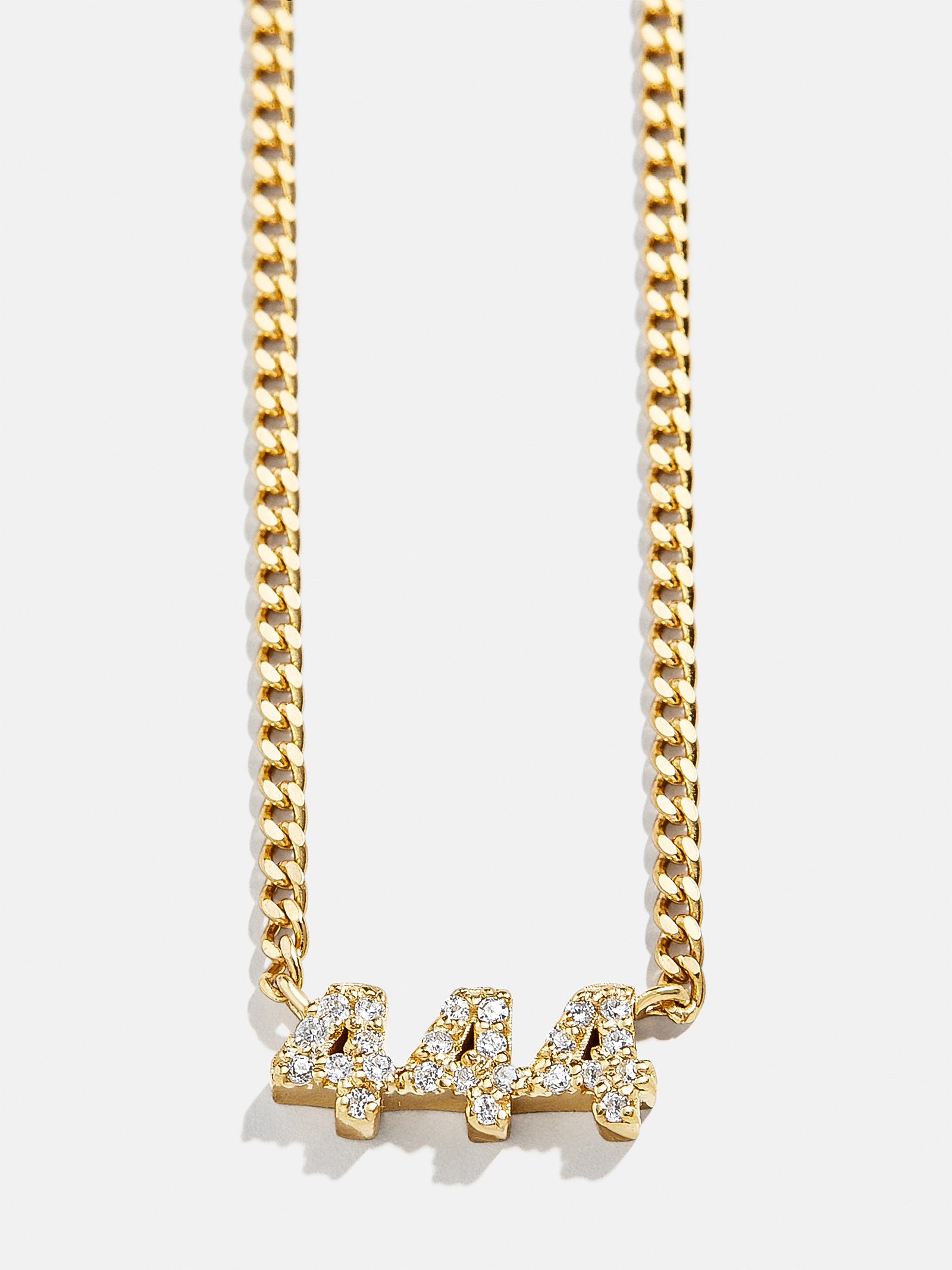 18K Gold Angel Number Custom Nameplate Necklace - Gold – Made with Love ...