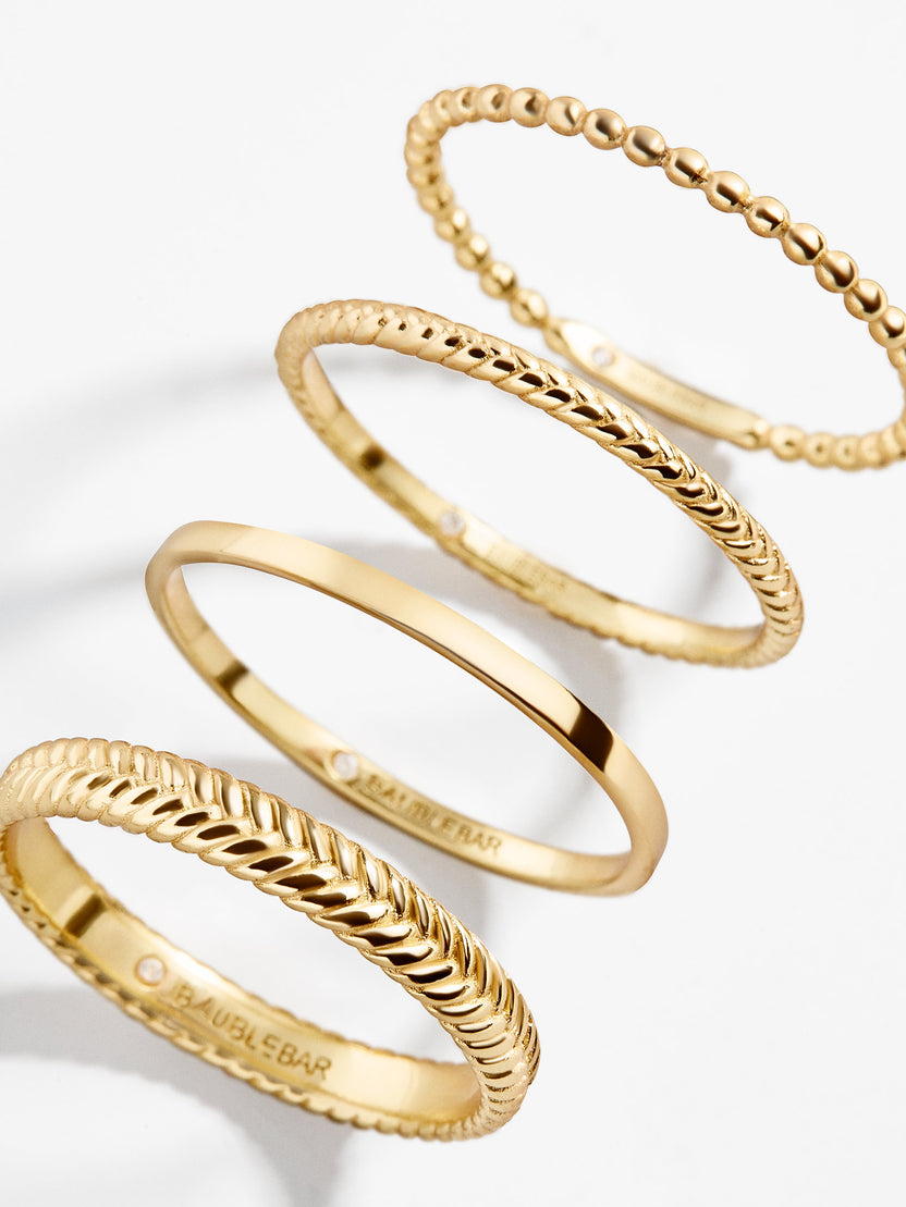 Alidia Stacking Gemstone Ring Collection | BaubleBar