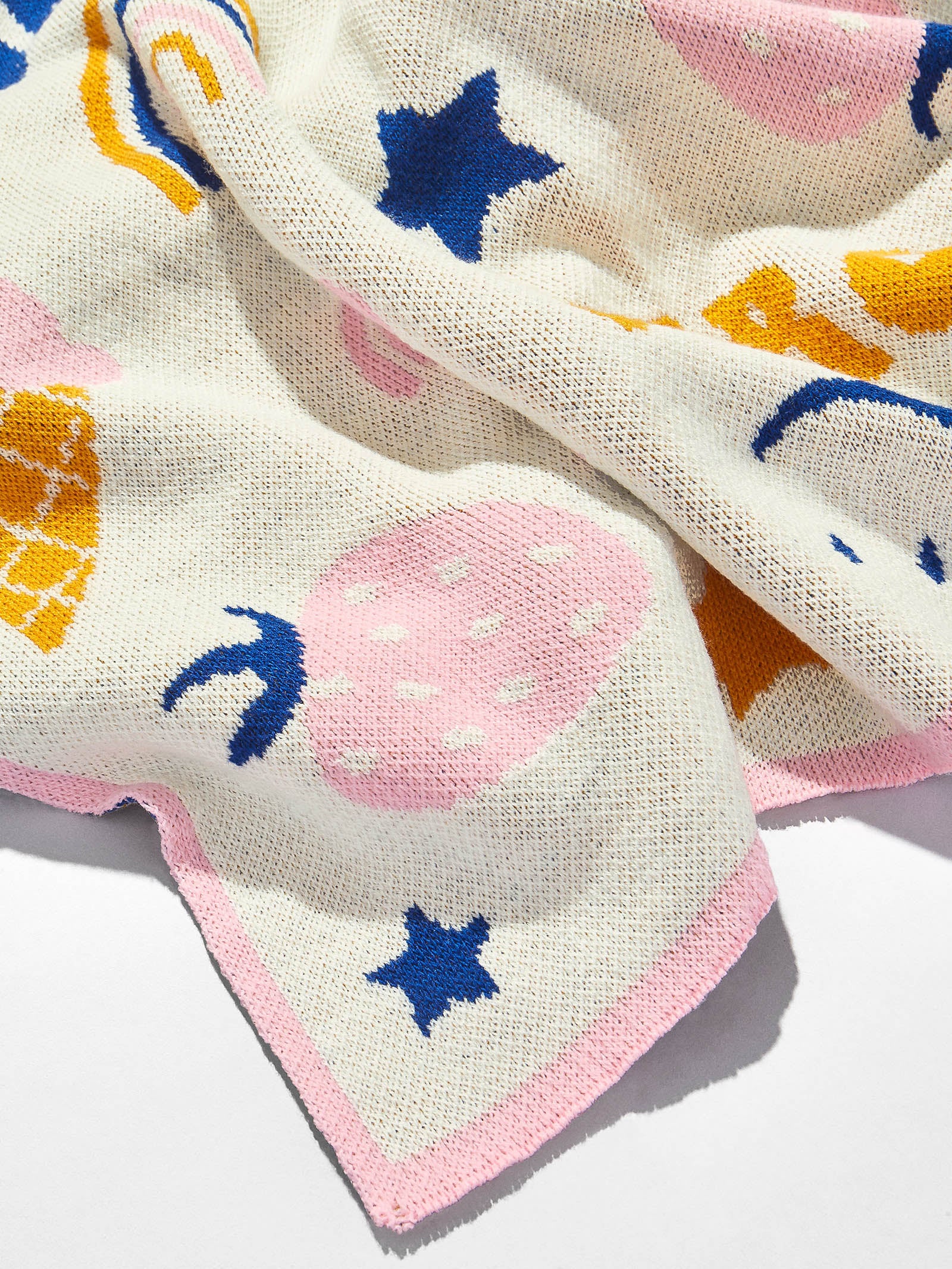 Sweet Tooth Kids' Custom Blanket - Orange/Pink/Blue – Personalized ...